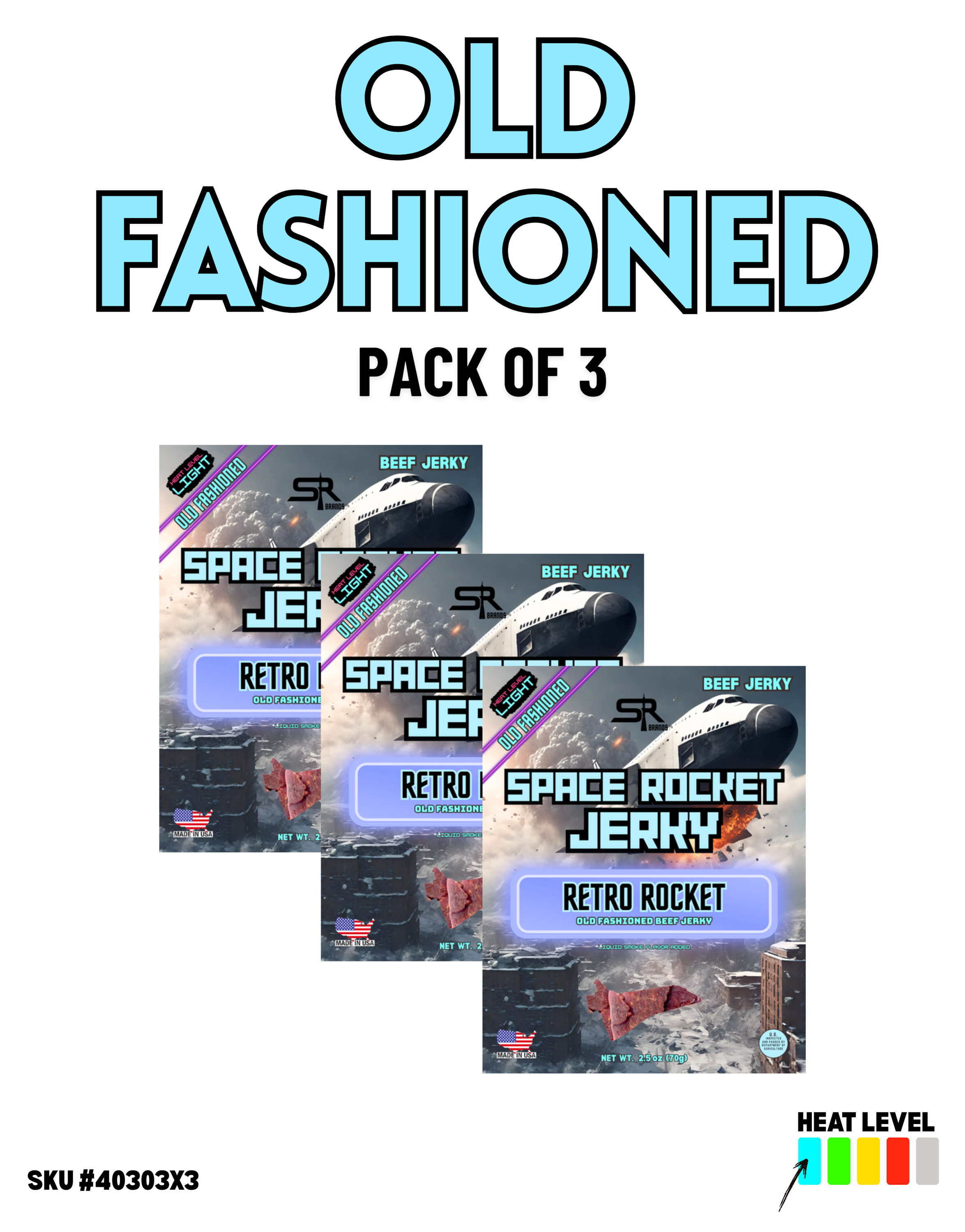 Old Fashioned 2.5oz 3-Pack, Beef [Retro Rocket] – Space Rocket Brands