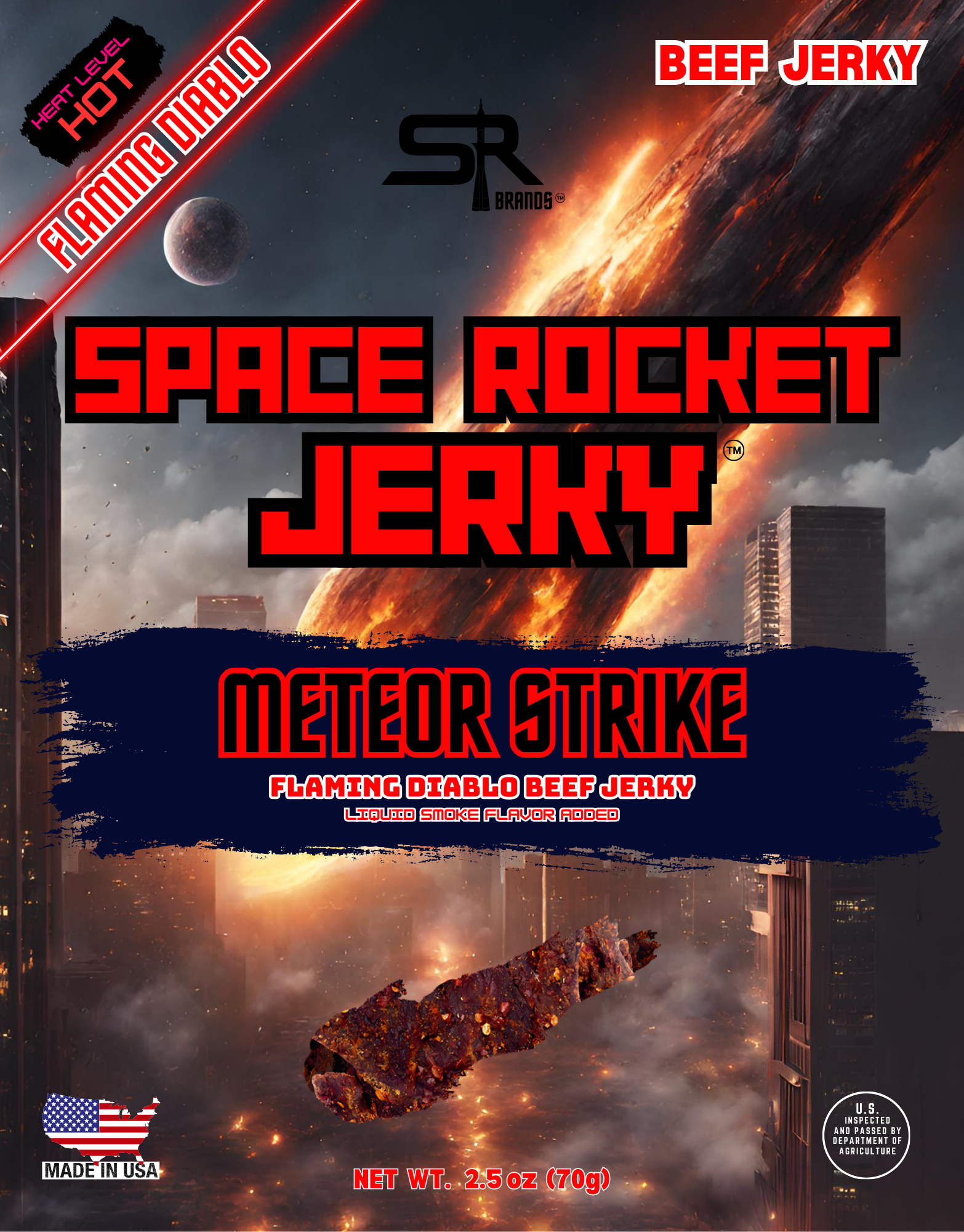 Flaming Diablo 2.5oz, Beef [Meteor Strike] – Space Rocket Brands