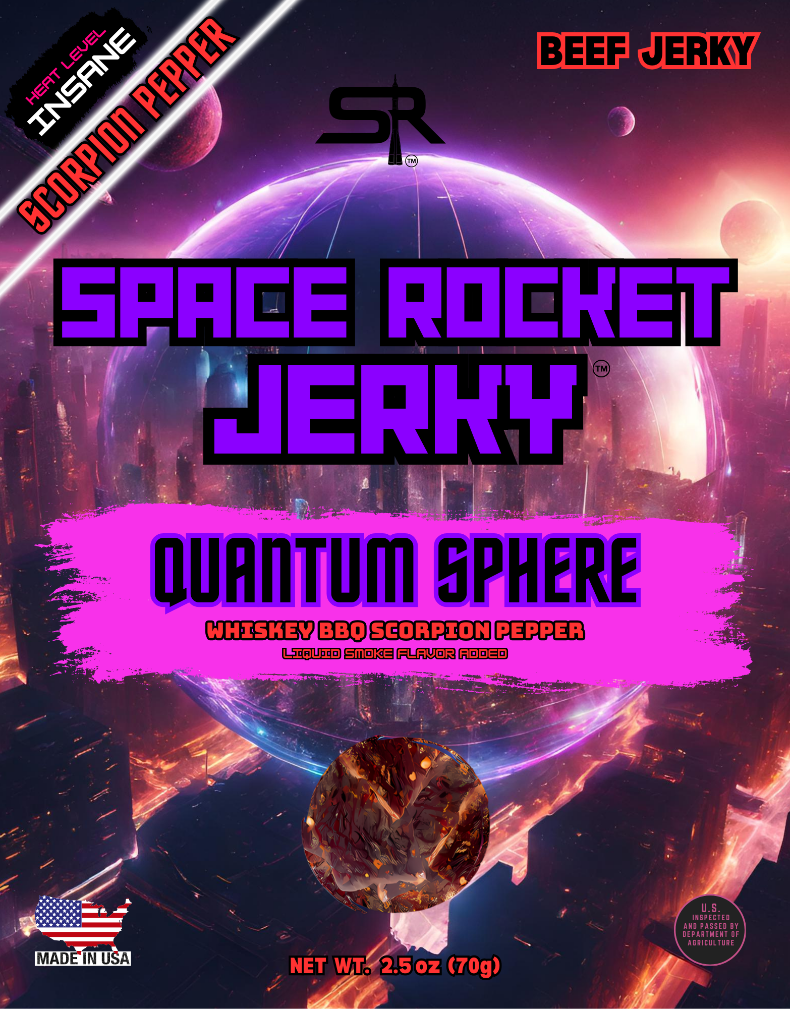 Scorpion Pepper 2.5oz, Beef [Quantum Sphere] – Space Rocket Brands